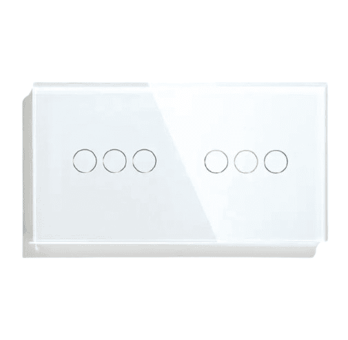 Zigbee 3+3 Gang Switch - White – Record Security Systems